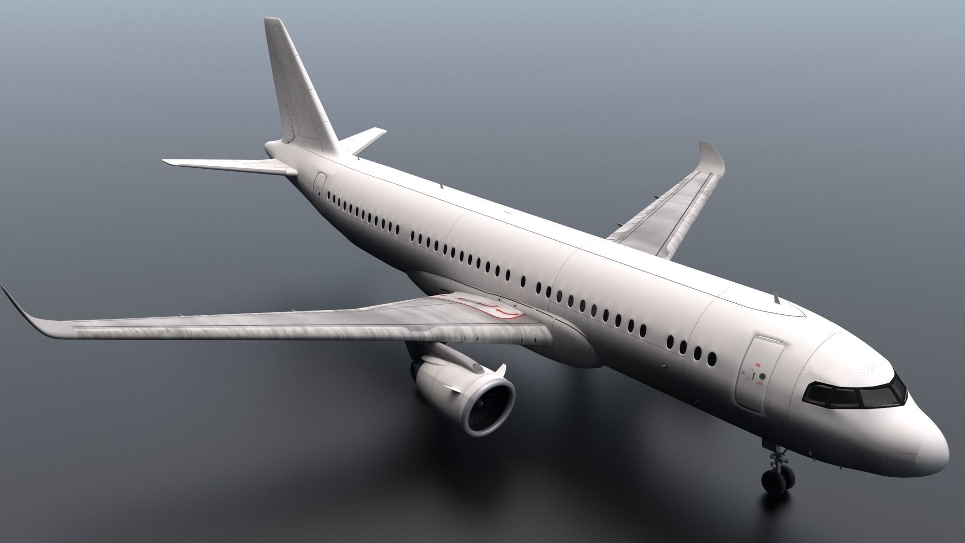 Airbus A320 Template v2 3D model | CGTrader