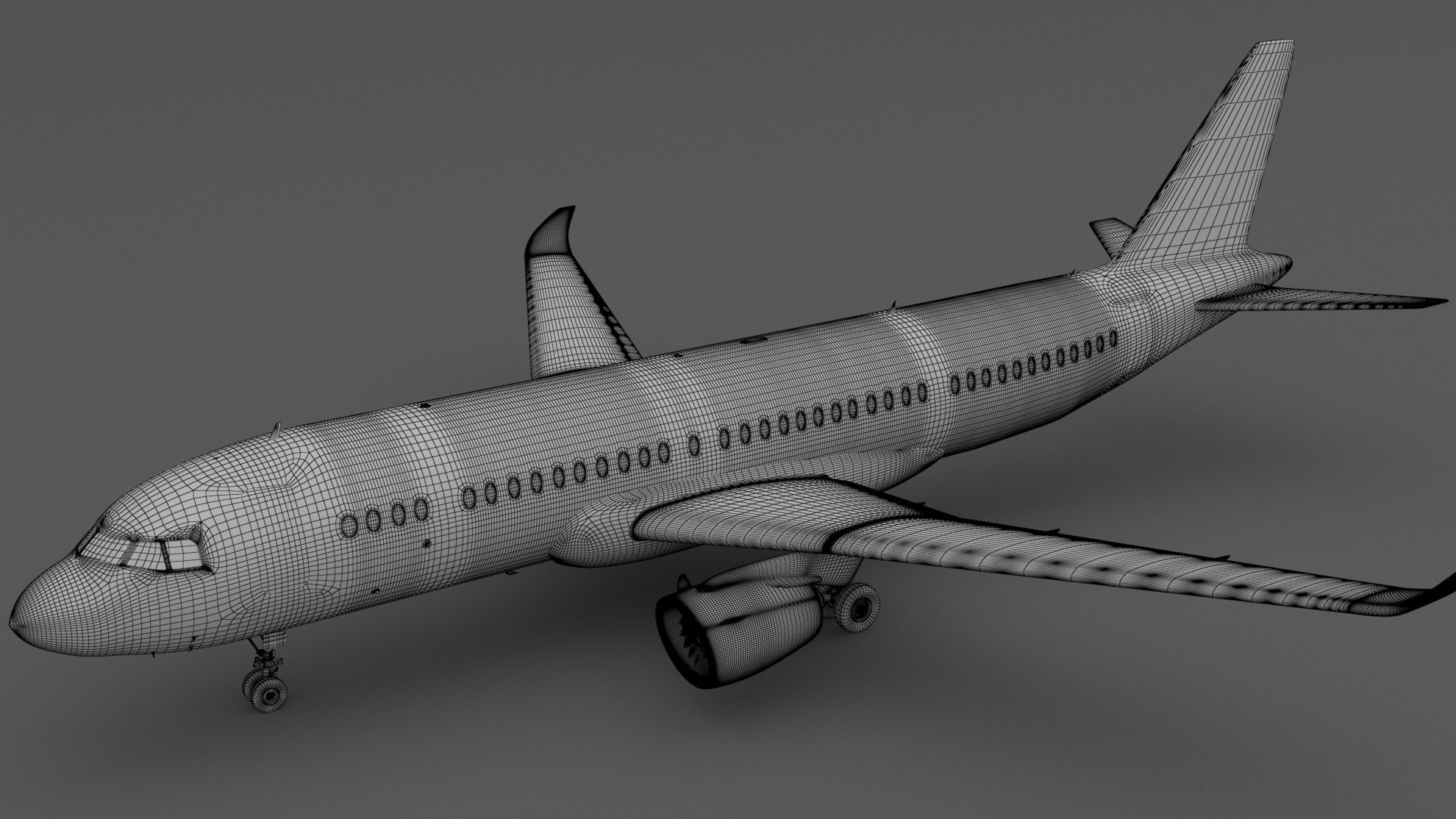 Airbus A320 Template v2 3D model | CGTrader