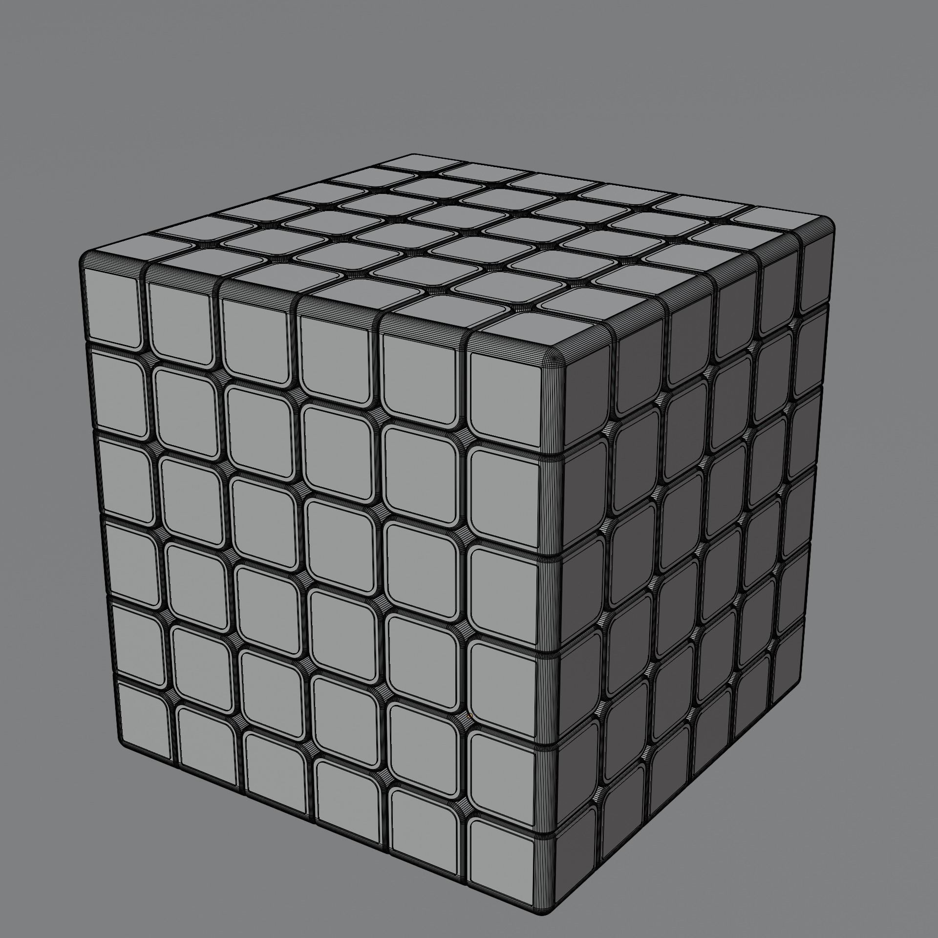 Rubiks Cube 6x6 3D model | CGTrader