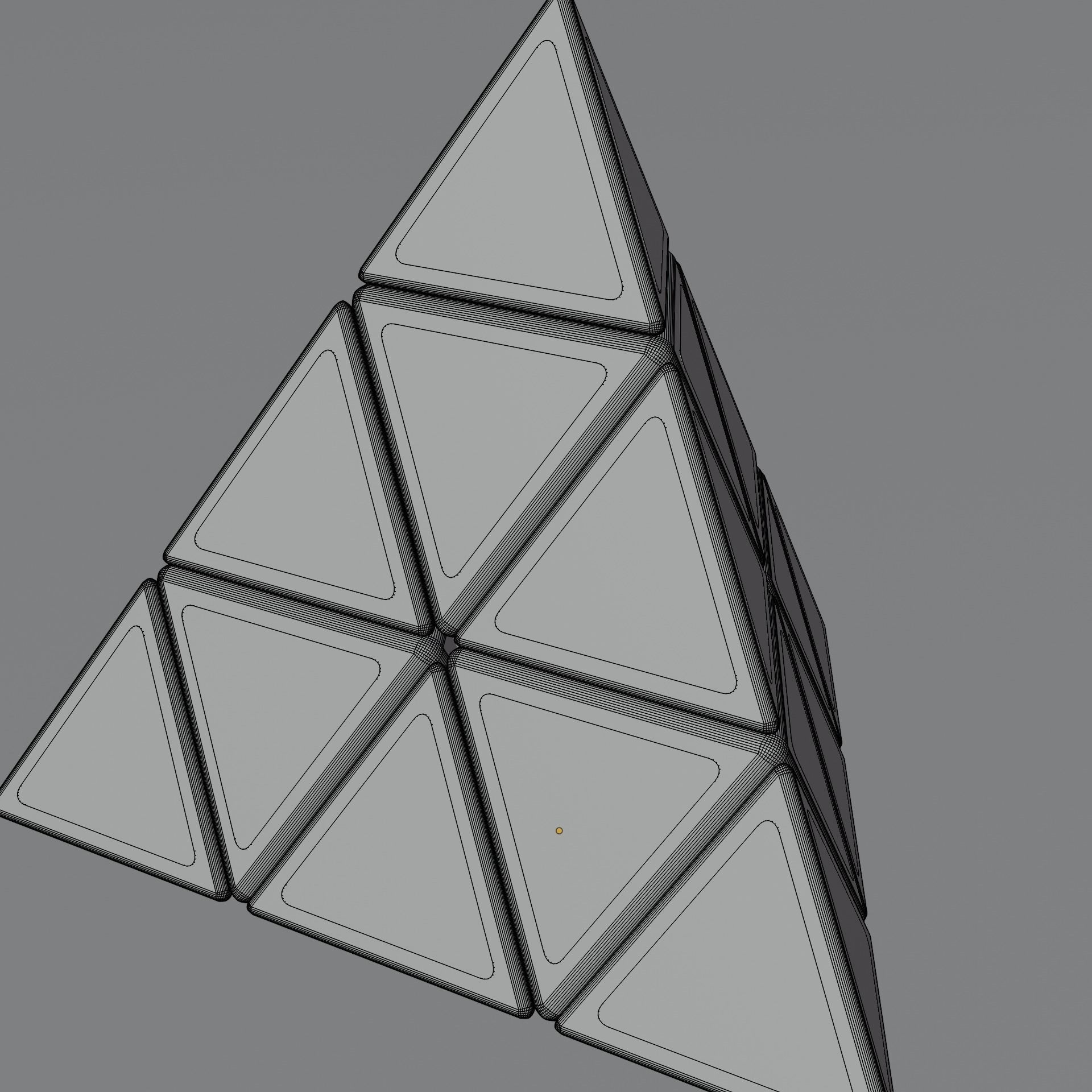 Rubiks Cube Pyraminx Pyramid 3D model | CGTrader