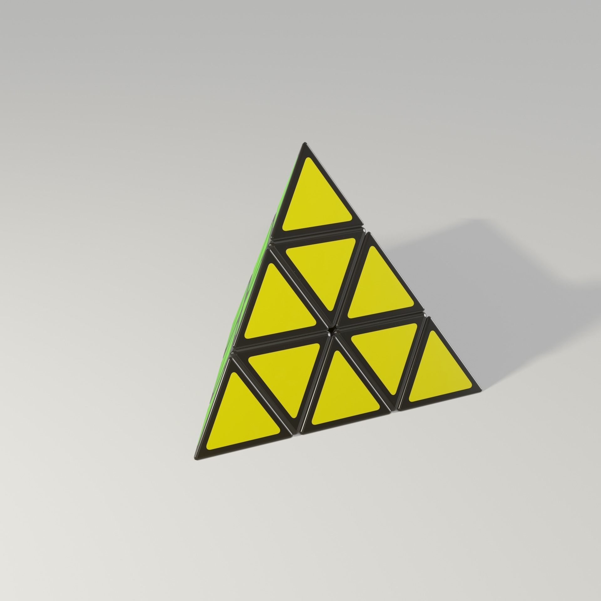 Rubiks Cube Pyraminx Pyramid 3D model | CGTrader