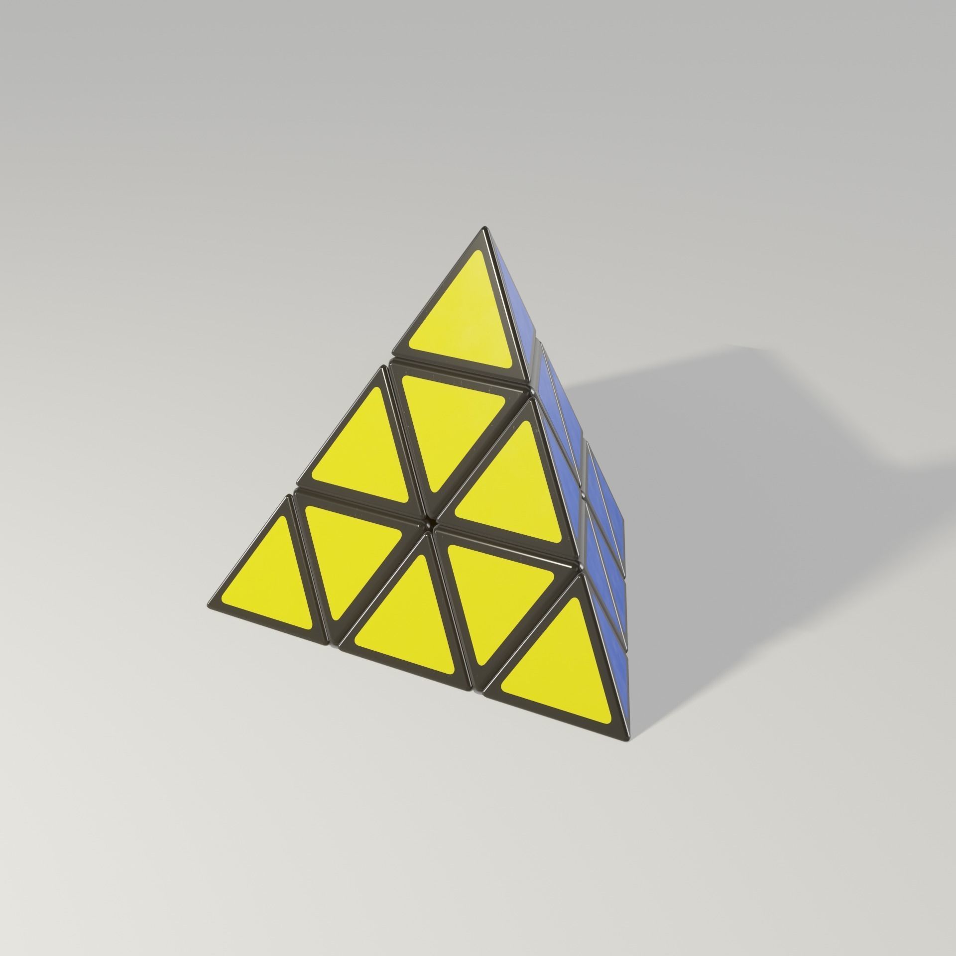 Rubiks Cube Pyraminx Pyramid 3D model | CGTrader