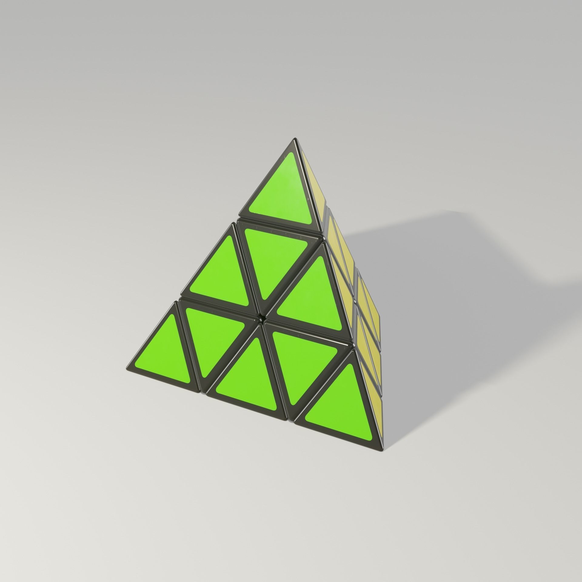 Rubiks Cube Pyraminx Pyramid 3D model | CGTrader