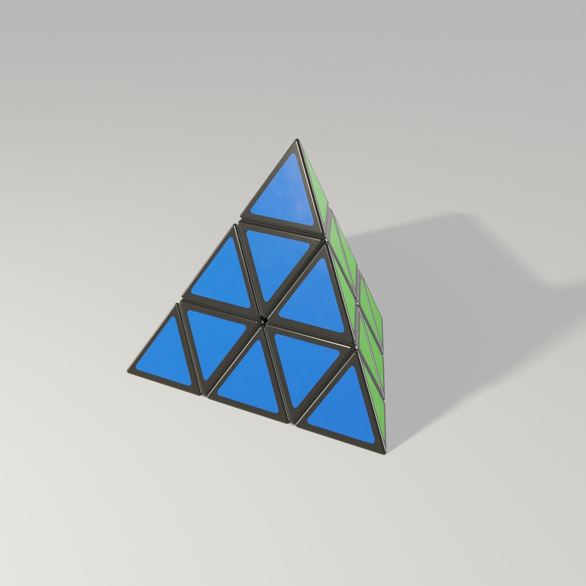 Rubiks Cube Pyraminx Pyramid 3D model | CGTrader