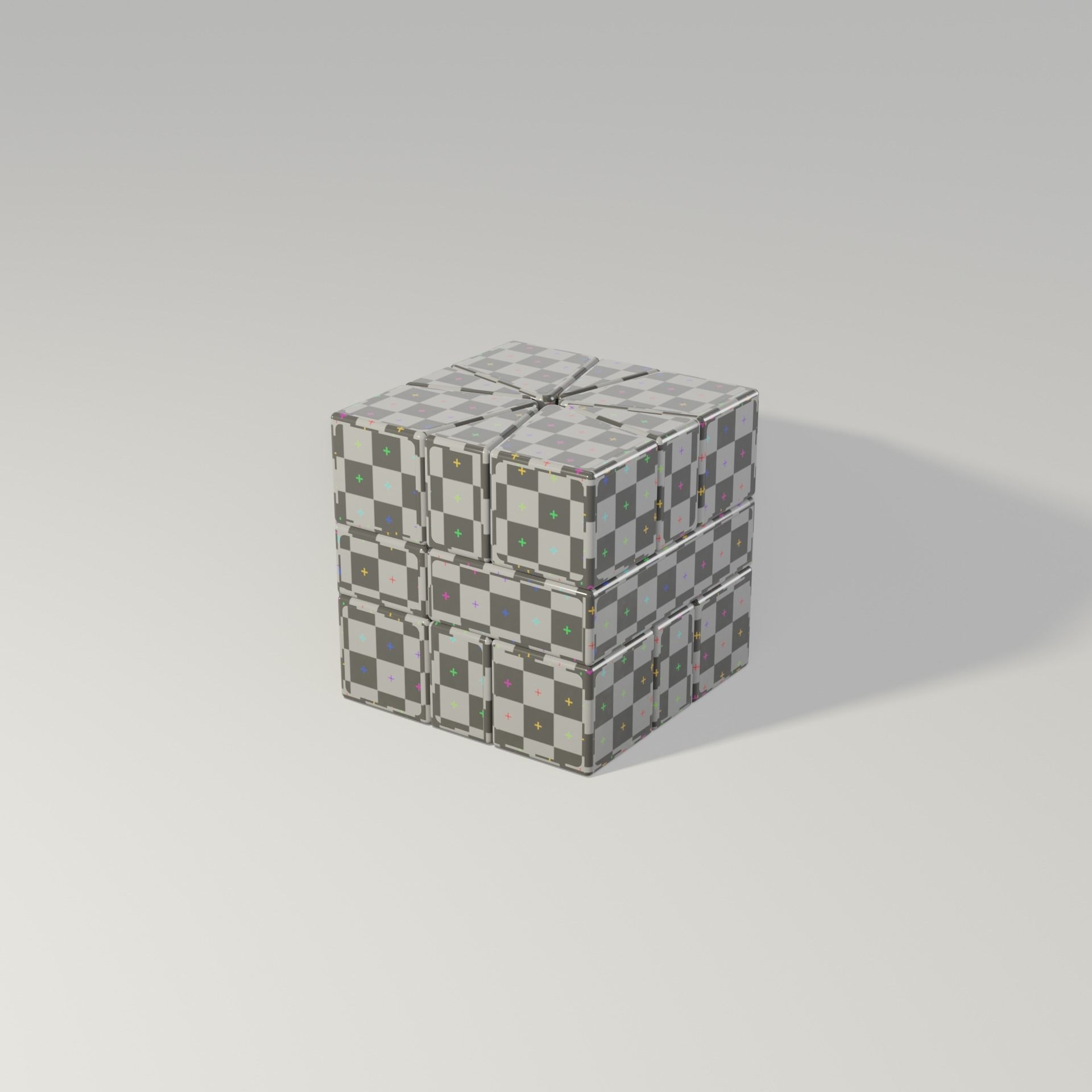 Rubiks Cube Square 3D model | CGTrader