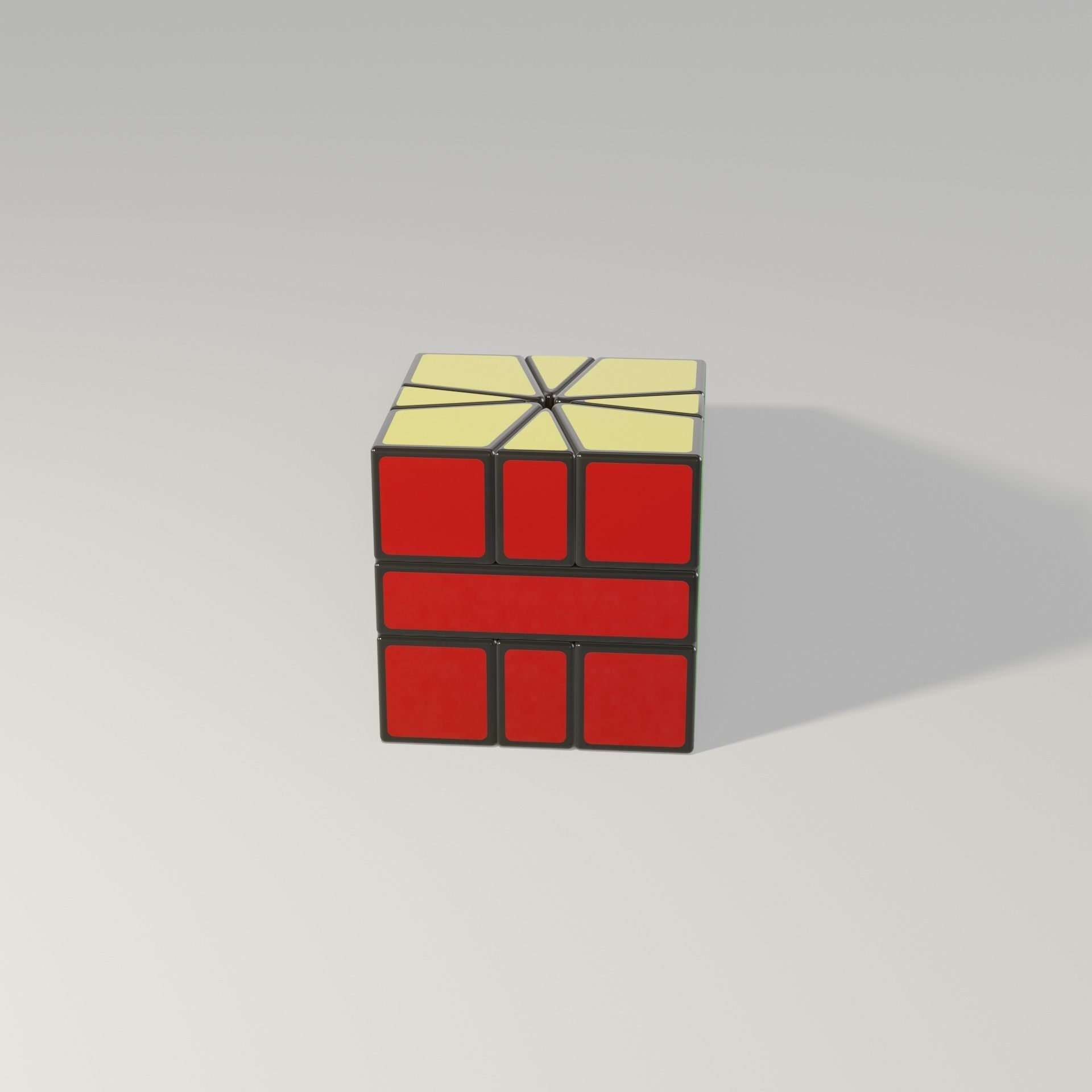 Rubiks Cube Square 3D model | CGTrader
