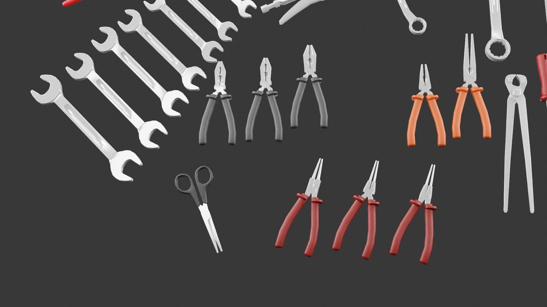 3D model Hand Tools Pack VR / AR / low-poly | CGTrader
