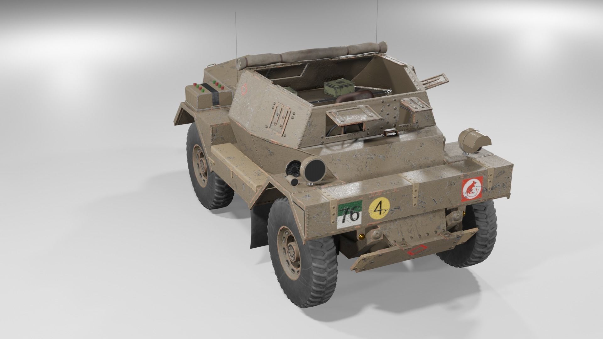 3D model Daimler Dingo Scout Car VR / AR / low-poly | CGTrader