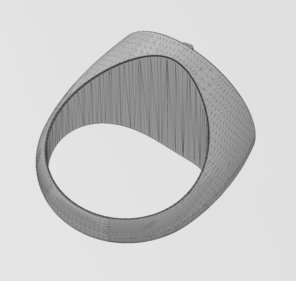 Viking compass round signet ring US sizes 7 to 13 3D model 3D printable ...