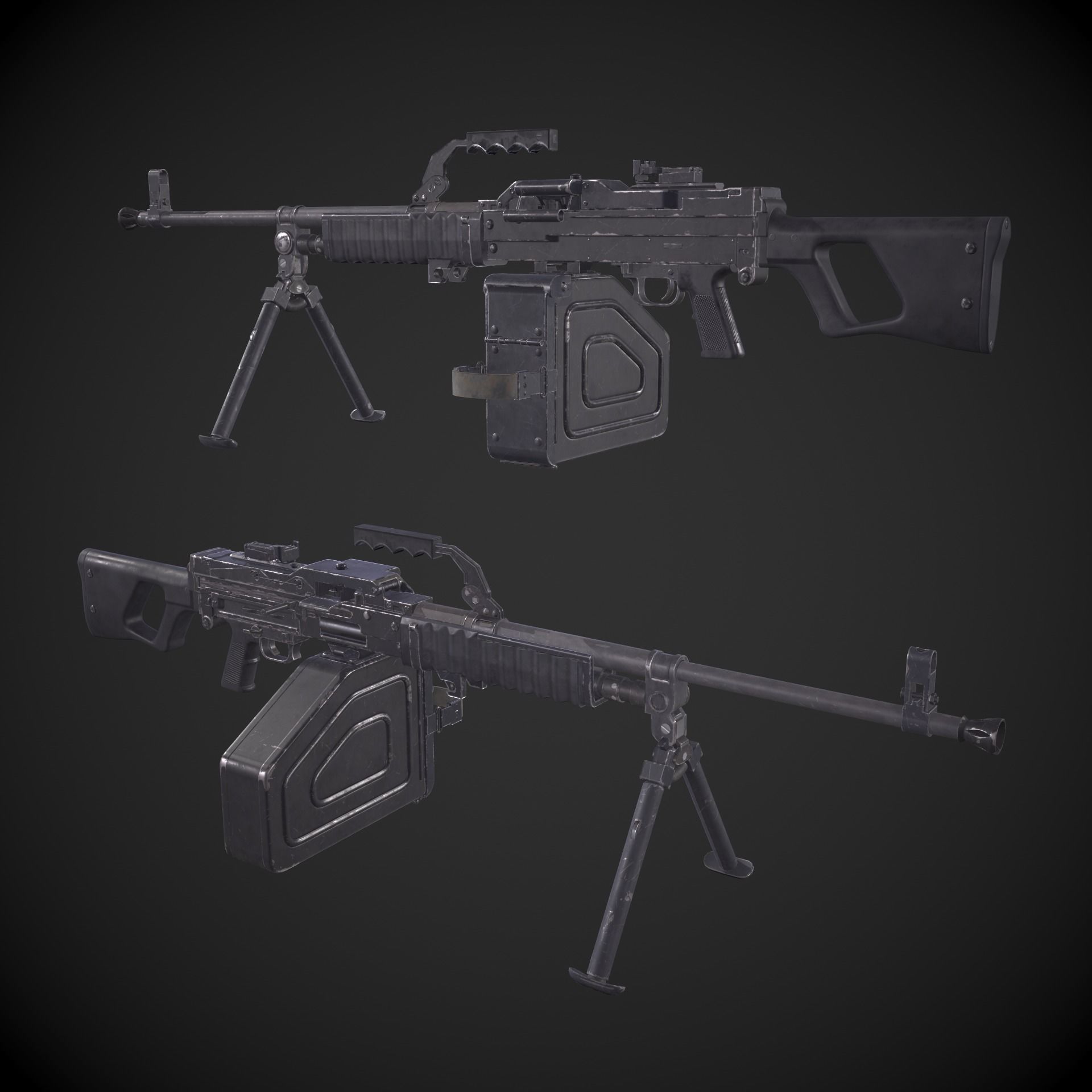 3D model QJY-88 machine gun VR / AR / low-poly | CGTrader