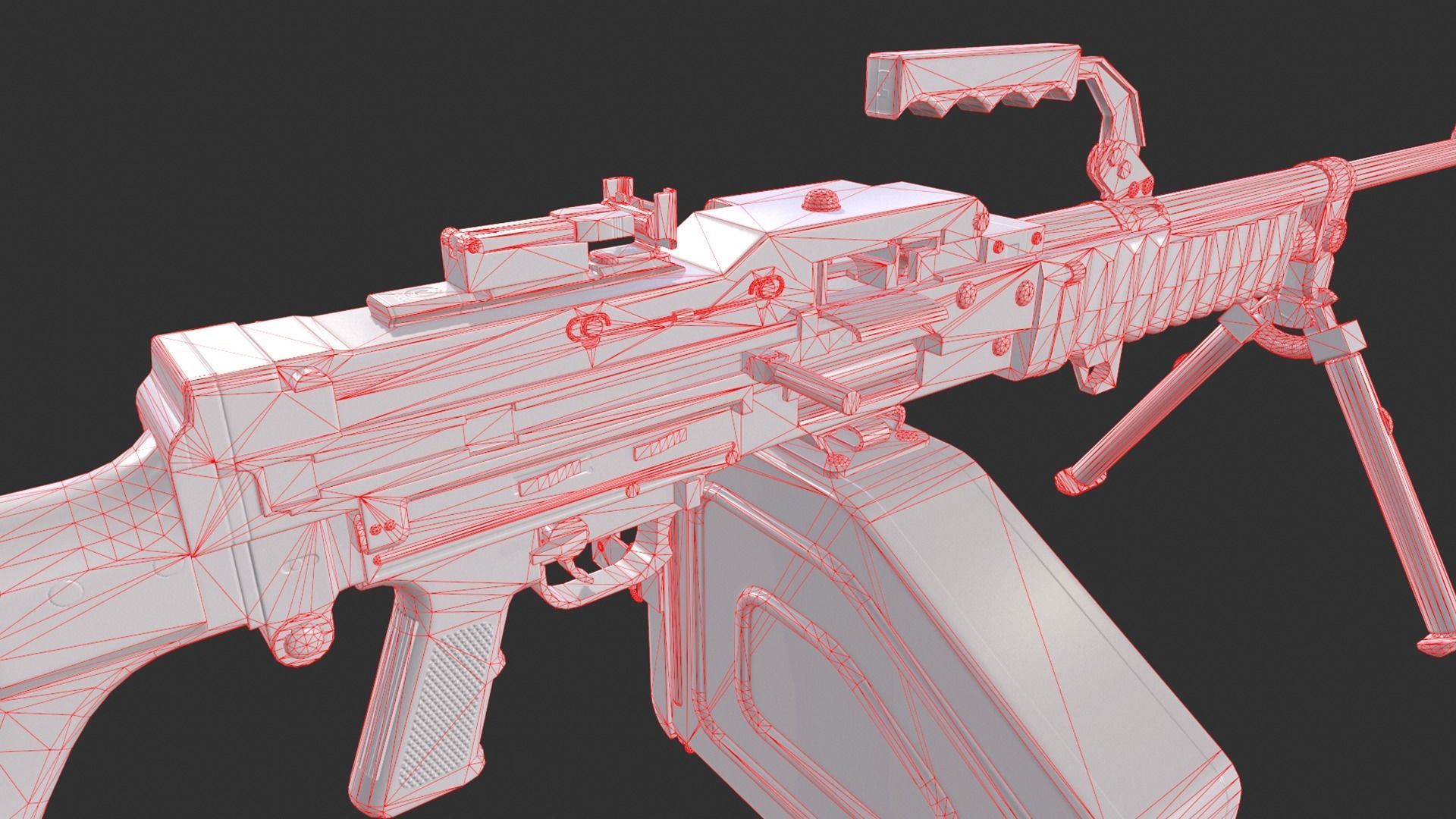 3D model QJY-88 machine gun VR / AR / low-poly | CGTrader