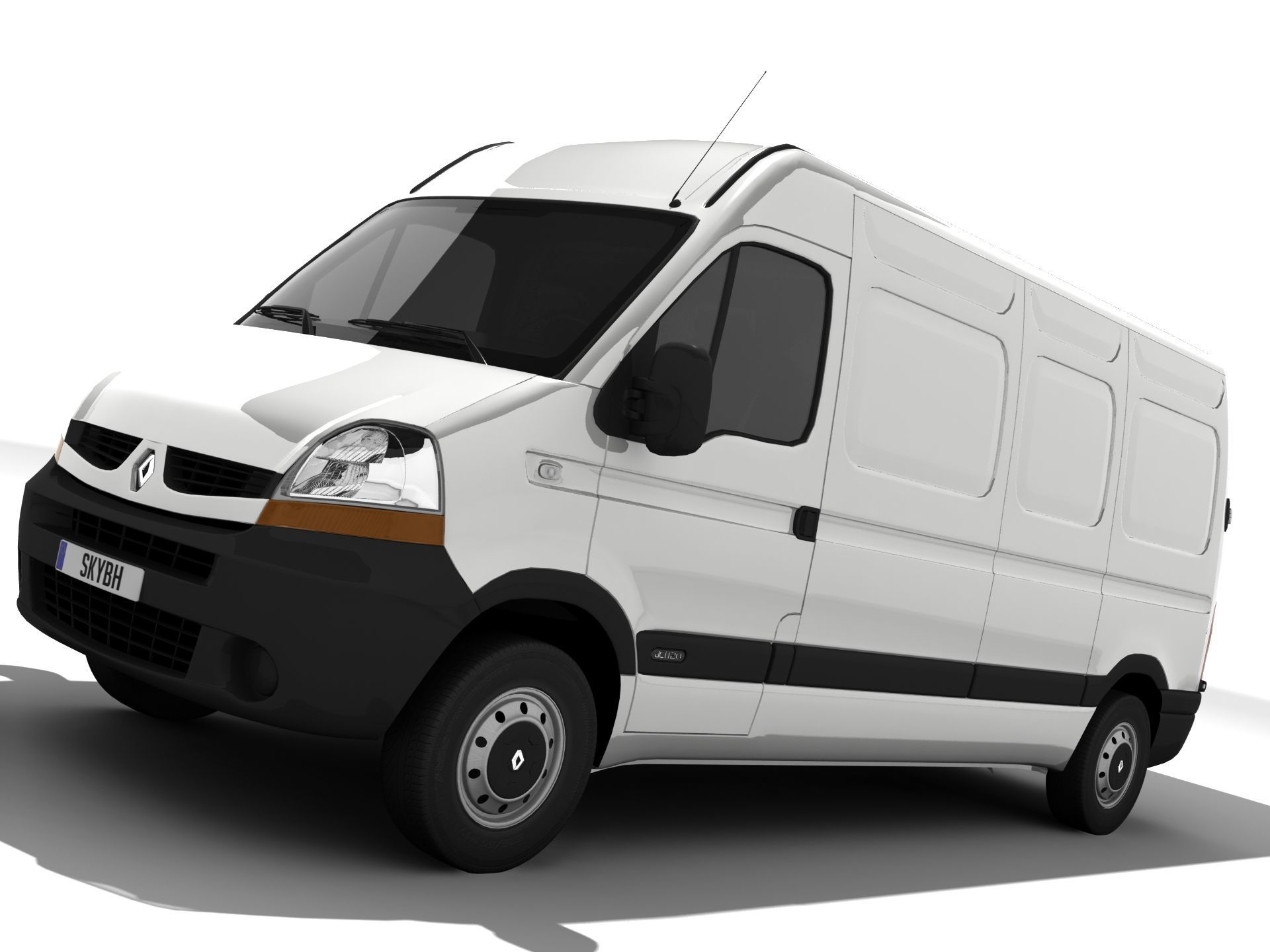 3D model Renault Master II L3H2 VR / AR / low-poly | CGTrader