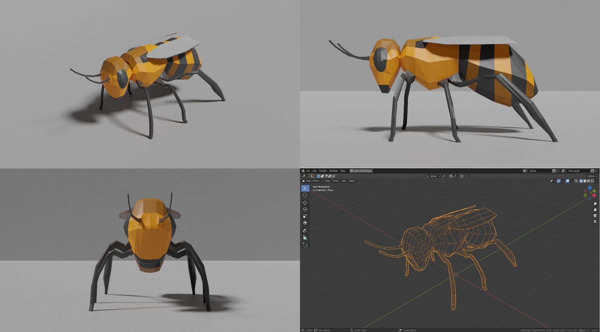 3D model Insects Pack VR / AR / low-poly | CGTrader