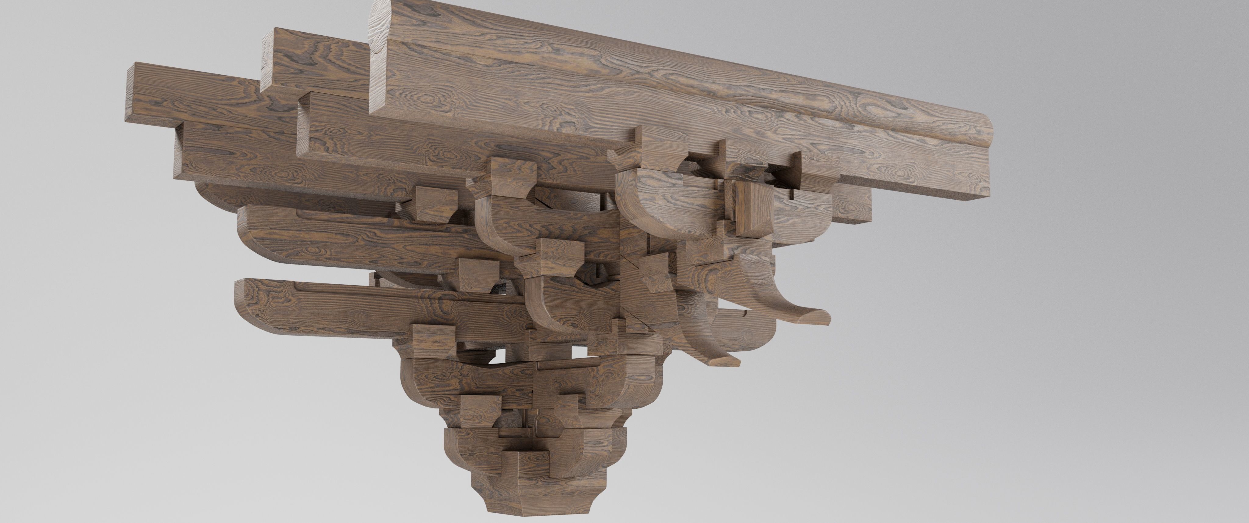 Chinese Tranditional Building Node 3D model | CGTrader