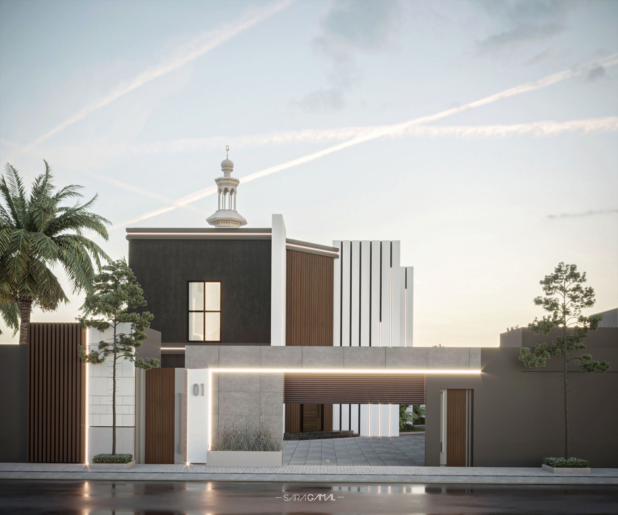 Modern Villa 3D model 3D printable | CGTrader