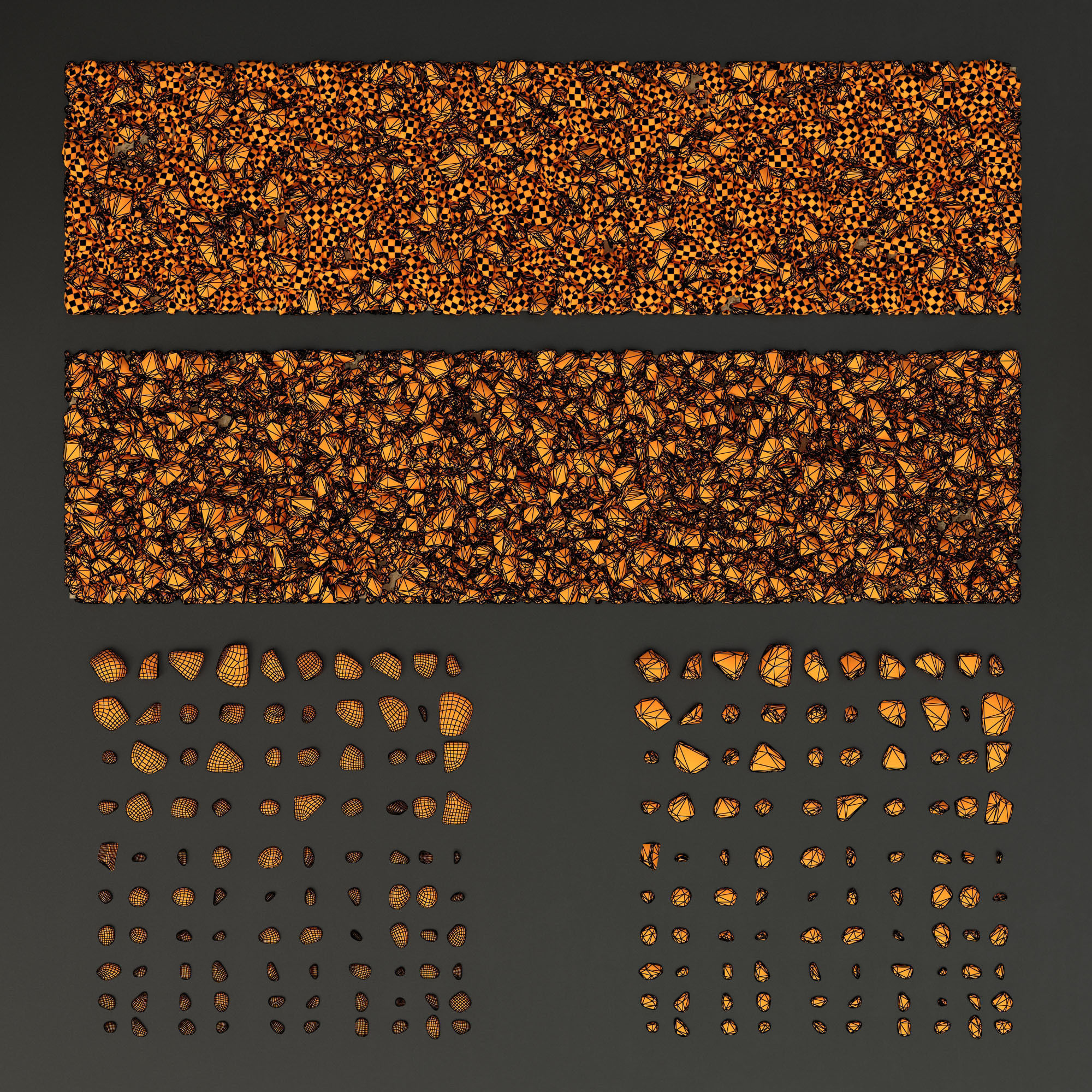 Stone splinter kit n5 3D model | CGTrader