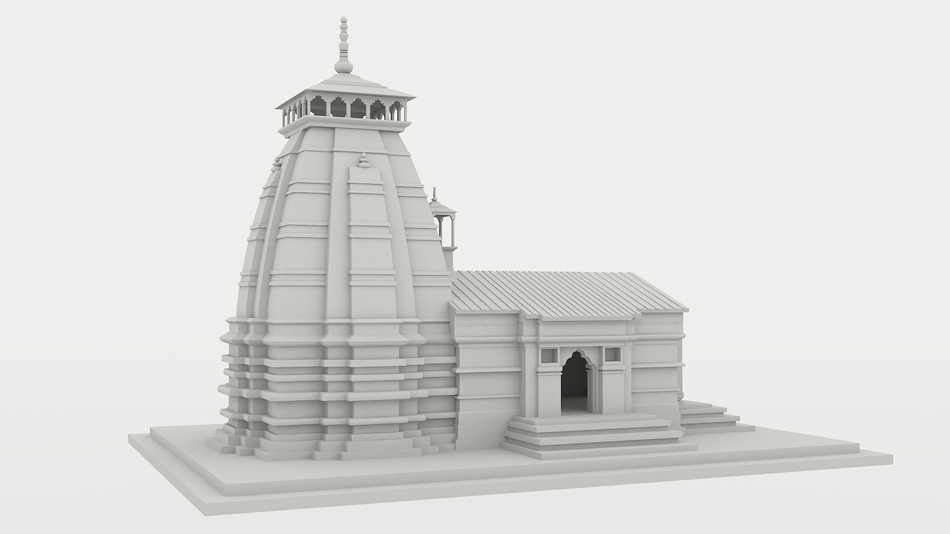 Kedarnath Temple 3D model | CGTrader