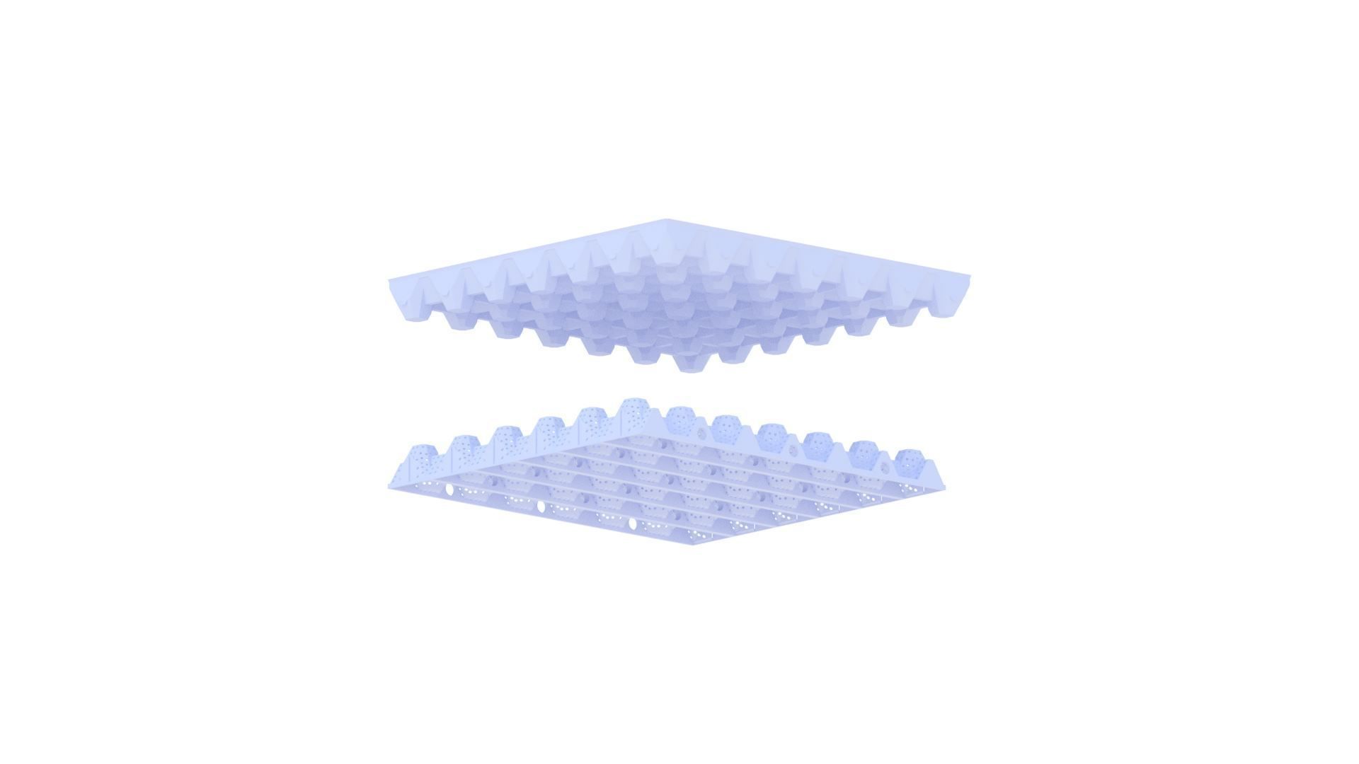 Egg Tray Mold 3D model | CGTrader
