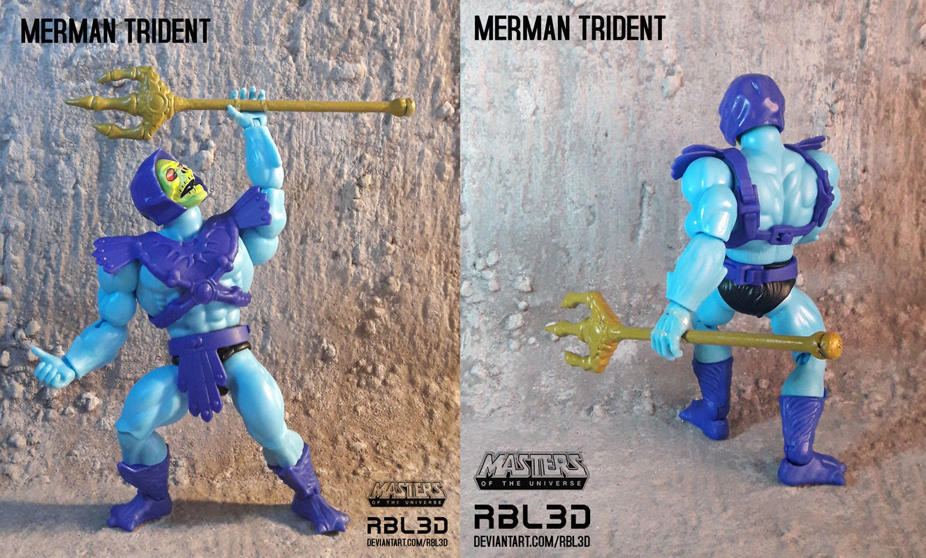 Merman Trident for vintage and origins 3D model 3D printable | CGTrader