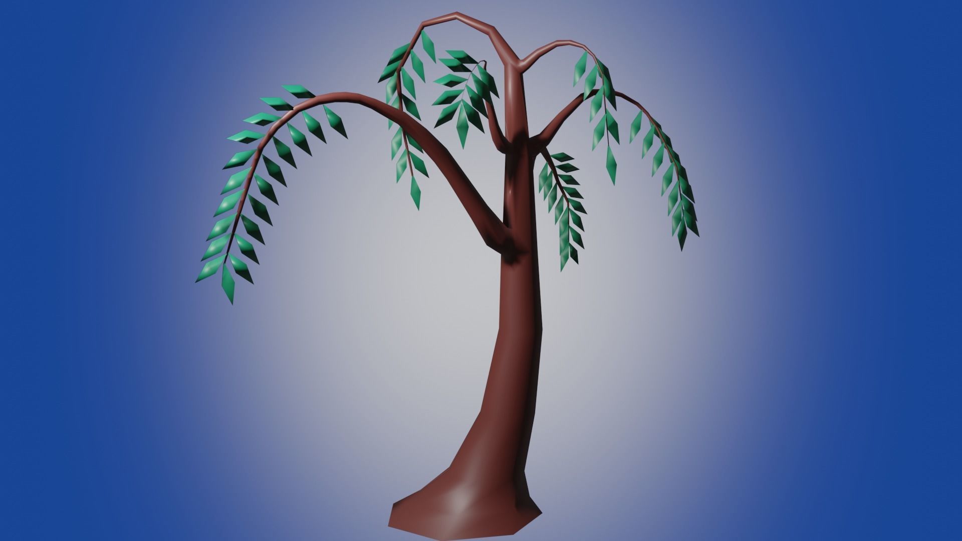 3D model cartoon willow VR / AR / low-poly | CGTrader