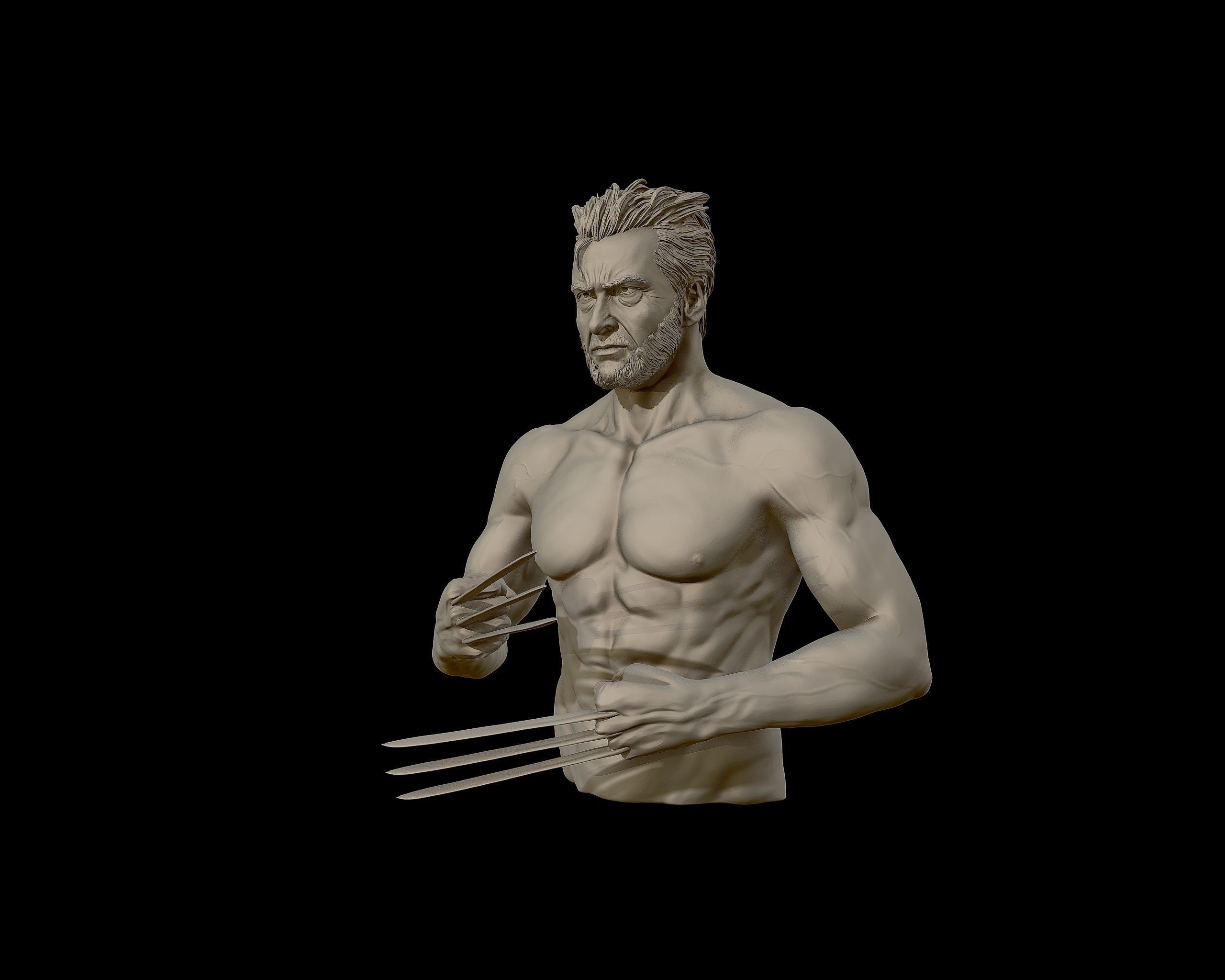 Hugh Jackman as Wolverine 3D model 3D printable | CGTrader