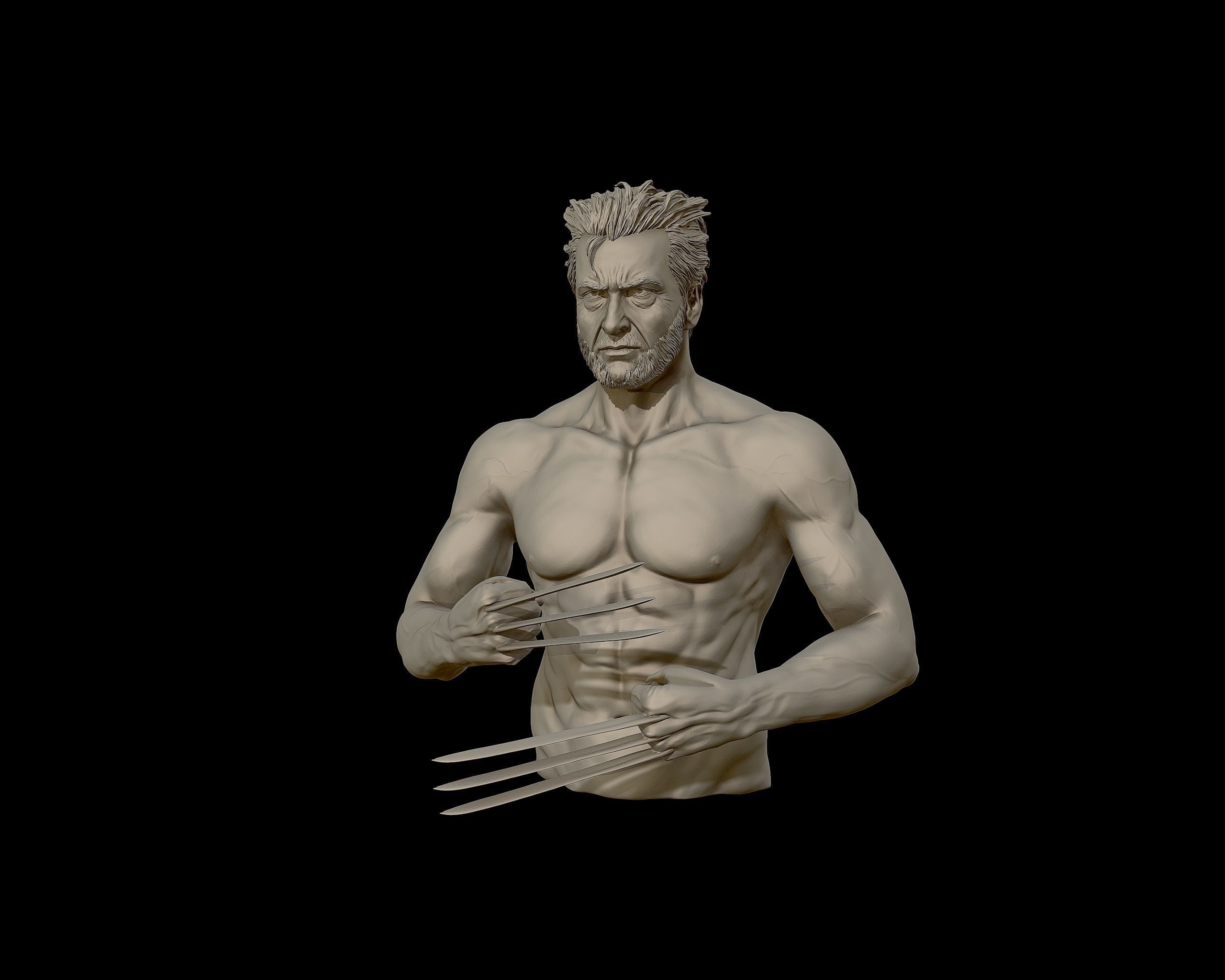 Hugh Jackman as Wolverine 3D model 3D printable | CGTrader