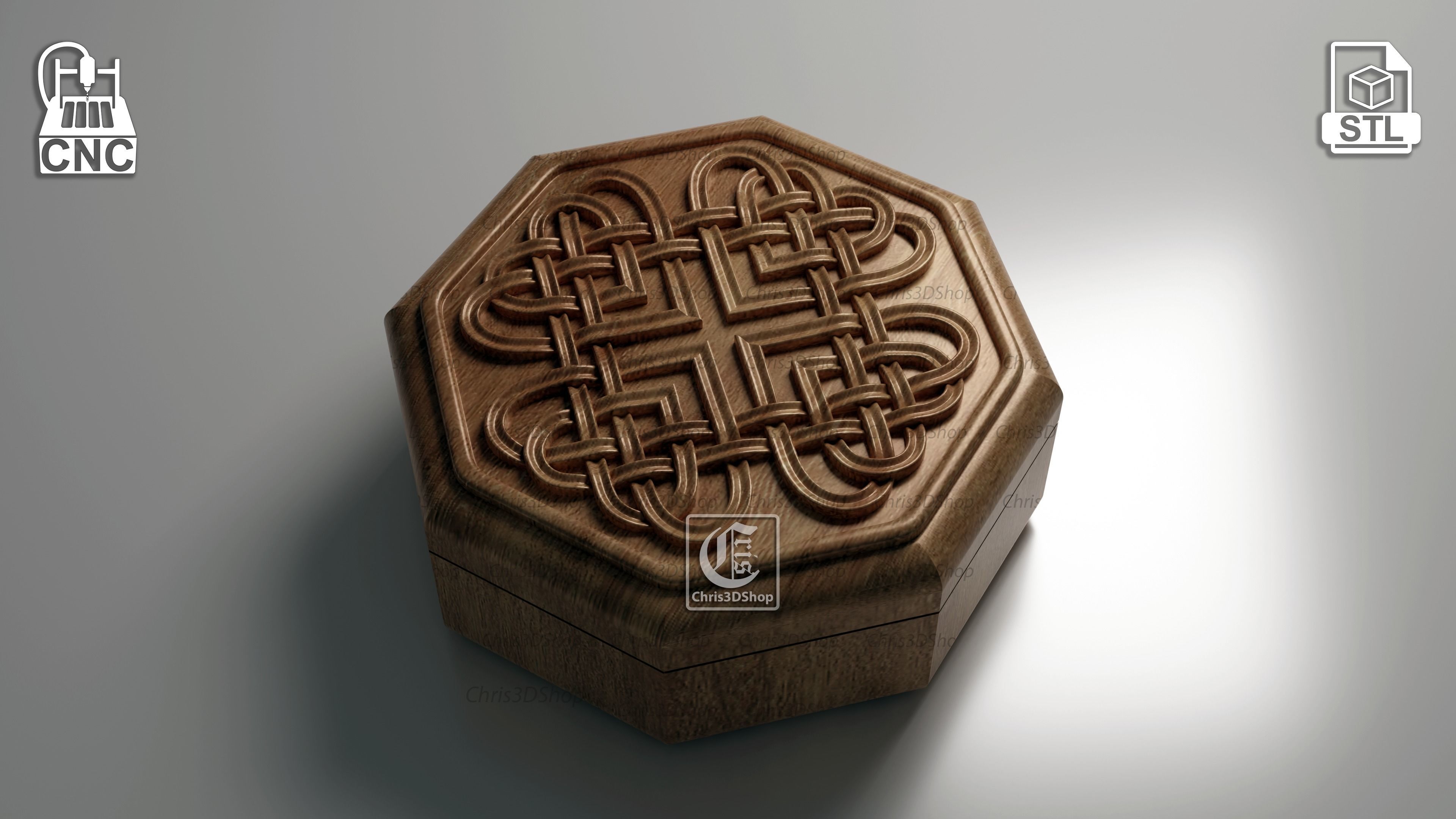 Jewelry Box - Files for CNC and 3D Printer 3D model 3D printable | CGTrader