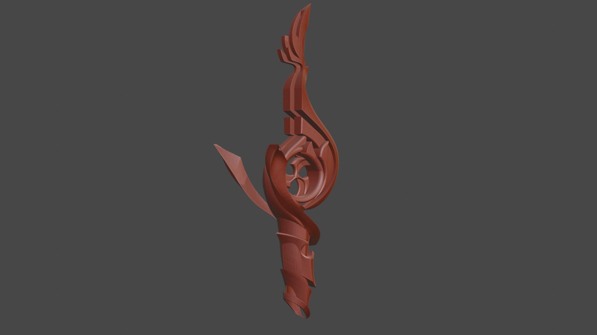 Engulfing Lightning -NOT GAME EXPORT- Genshin Impact 3D print 3D model ...