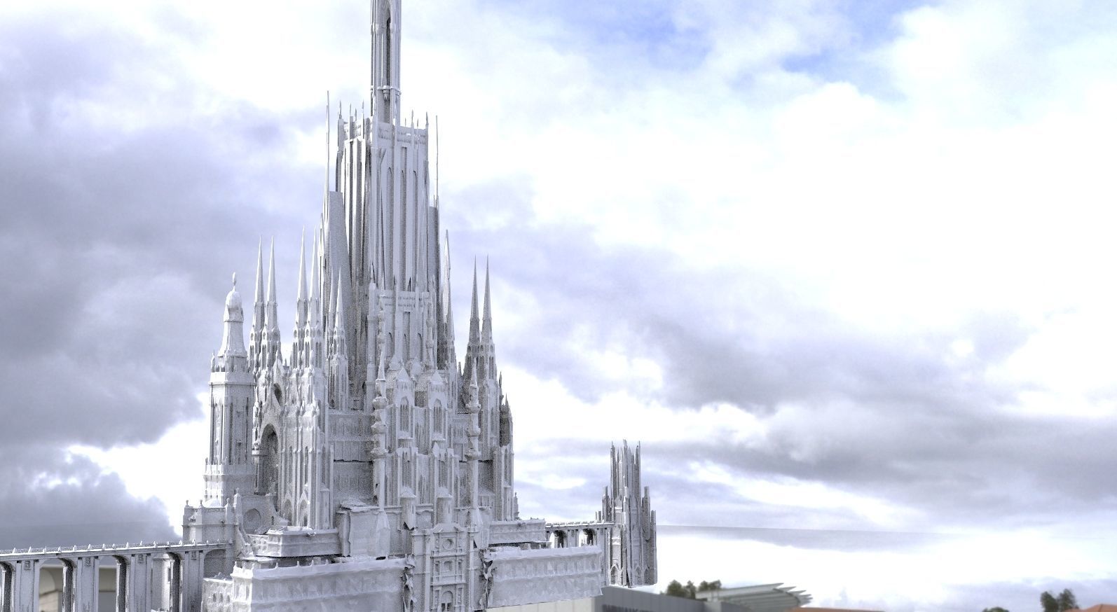 Asgardian City Loki Tower 3D 3D model | CGTrader