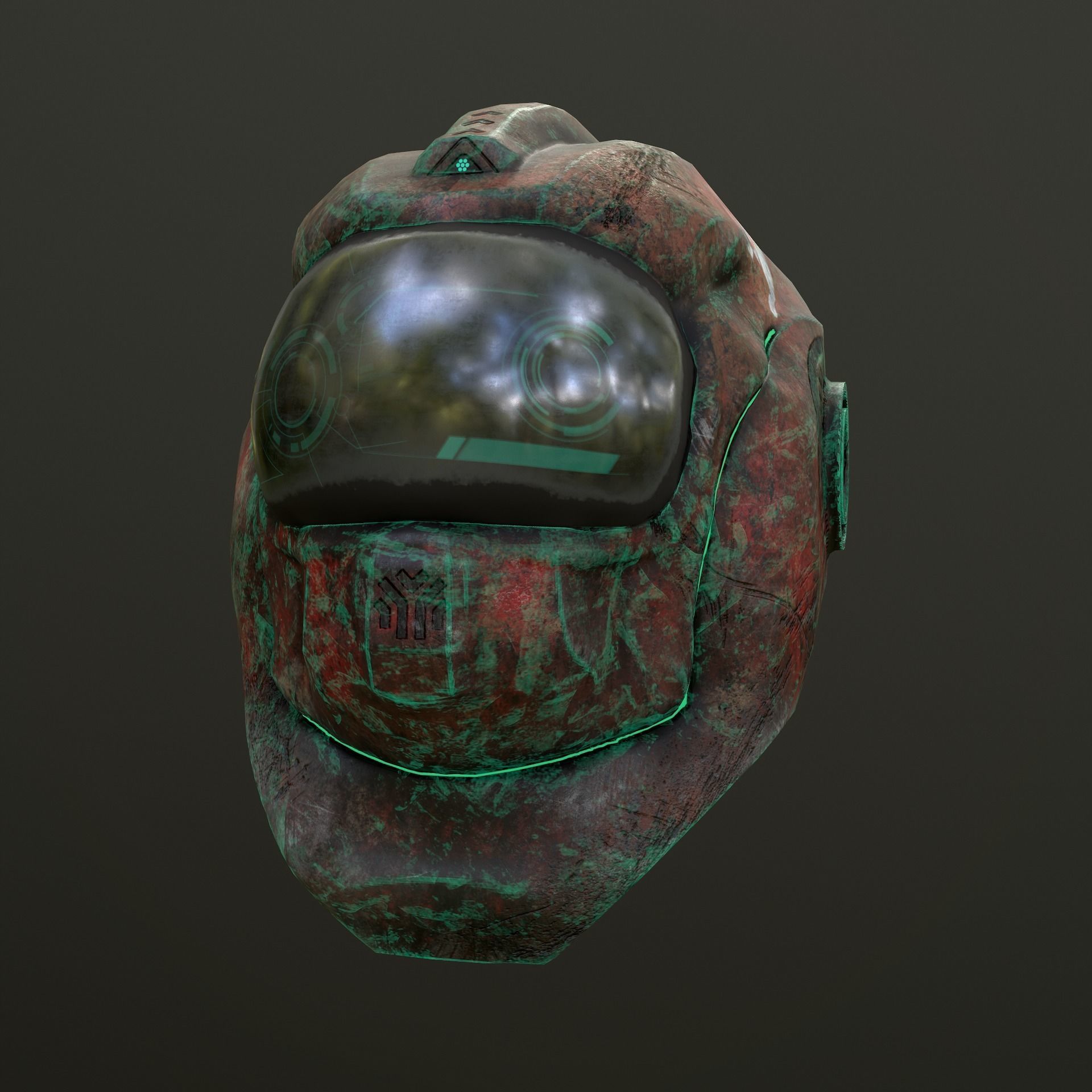 3D model Sci-Fi Alien Helmet VR / AR / low-poly | CGTrader