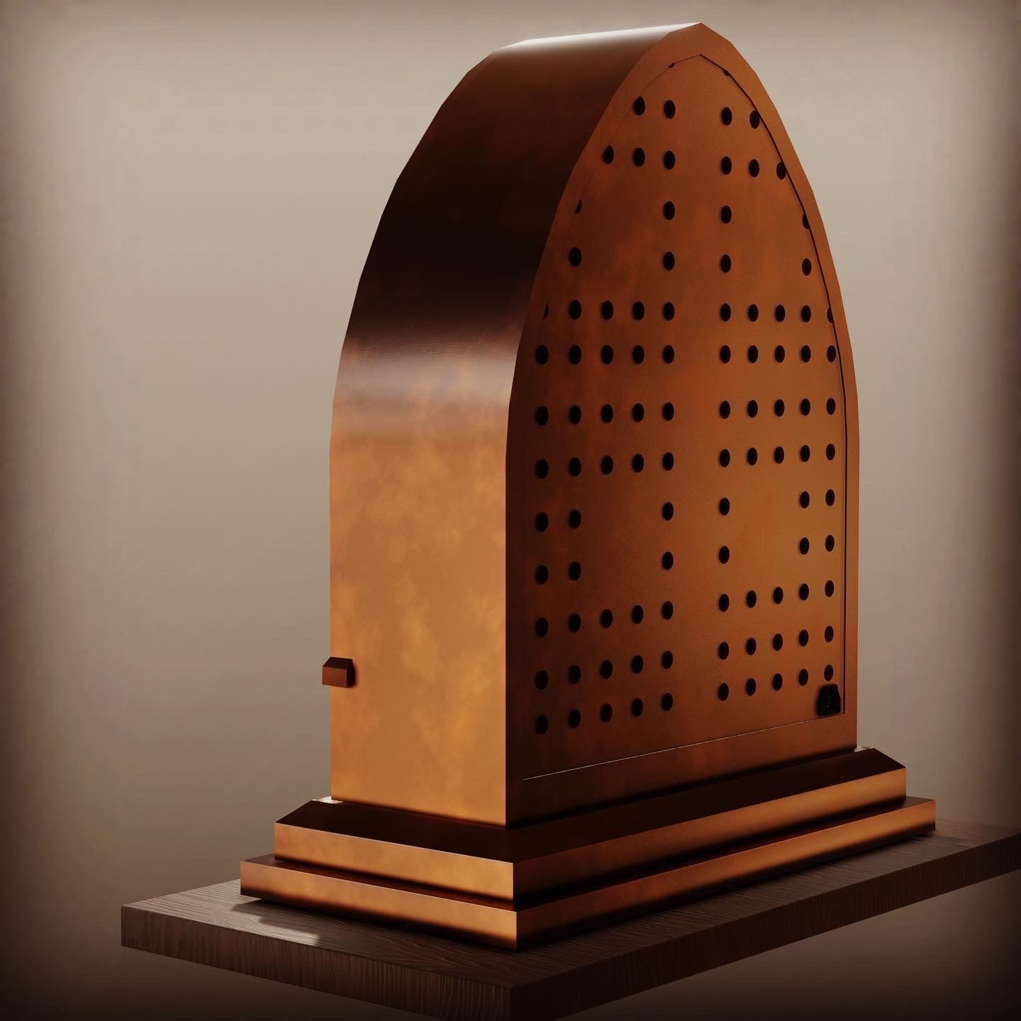 3D model Old Radio Made in Blender - Includes blend file VR / AR / low ...