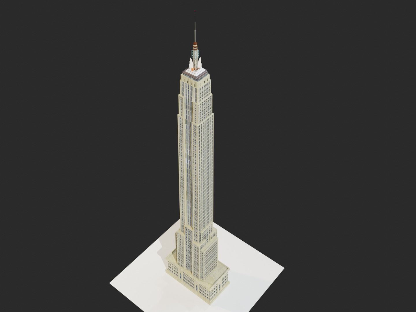 3D model Empire state building realistic look VR / AR / low-poly | CGTrader