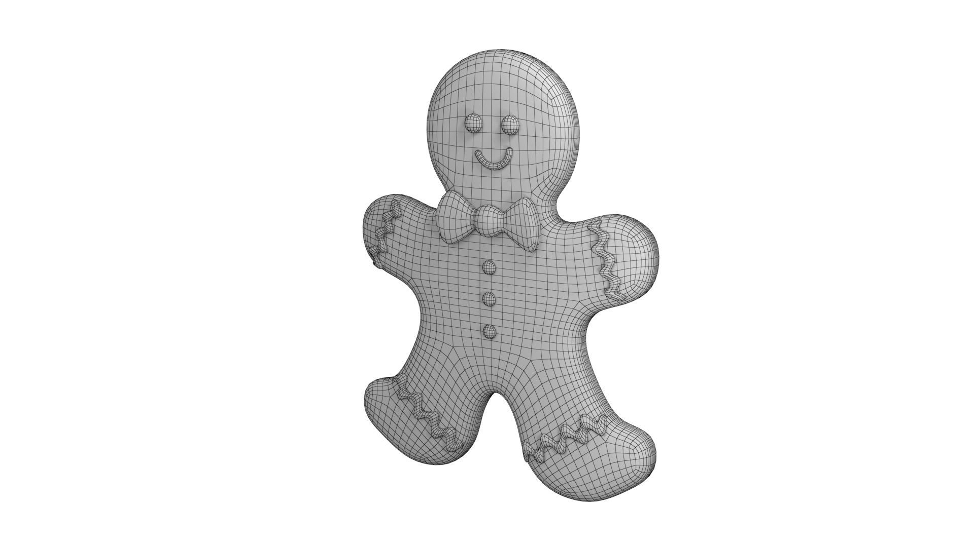Gingerbread man 3D model | CGTrader