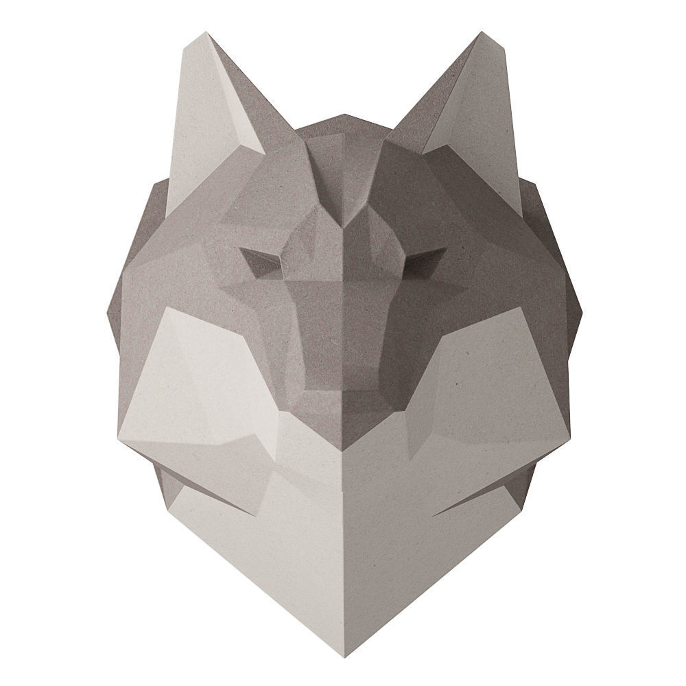Poligonal wolf 3D model | CGTrader