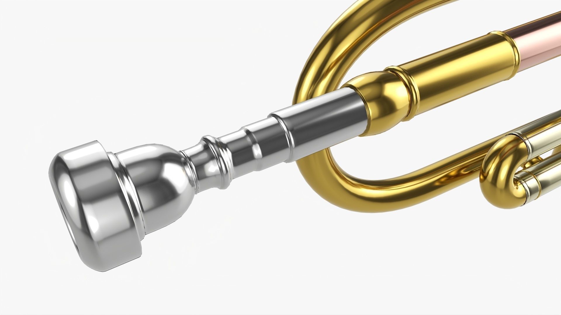 Brass bell trumpet 3D model | CGTrader