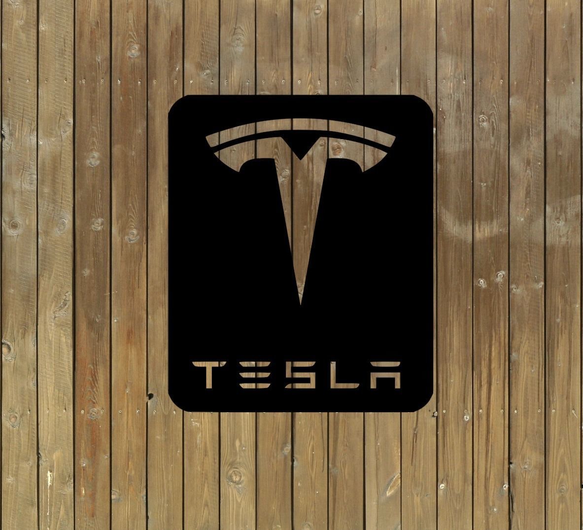 Tesla logo STL file 3D model 3D printable | CGTrader