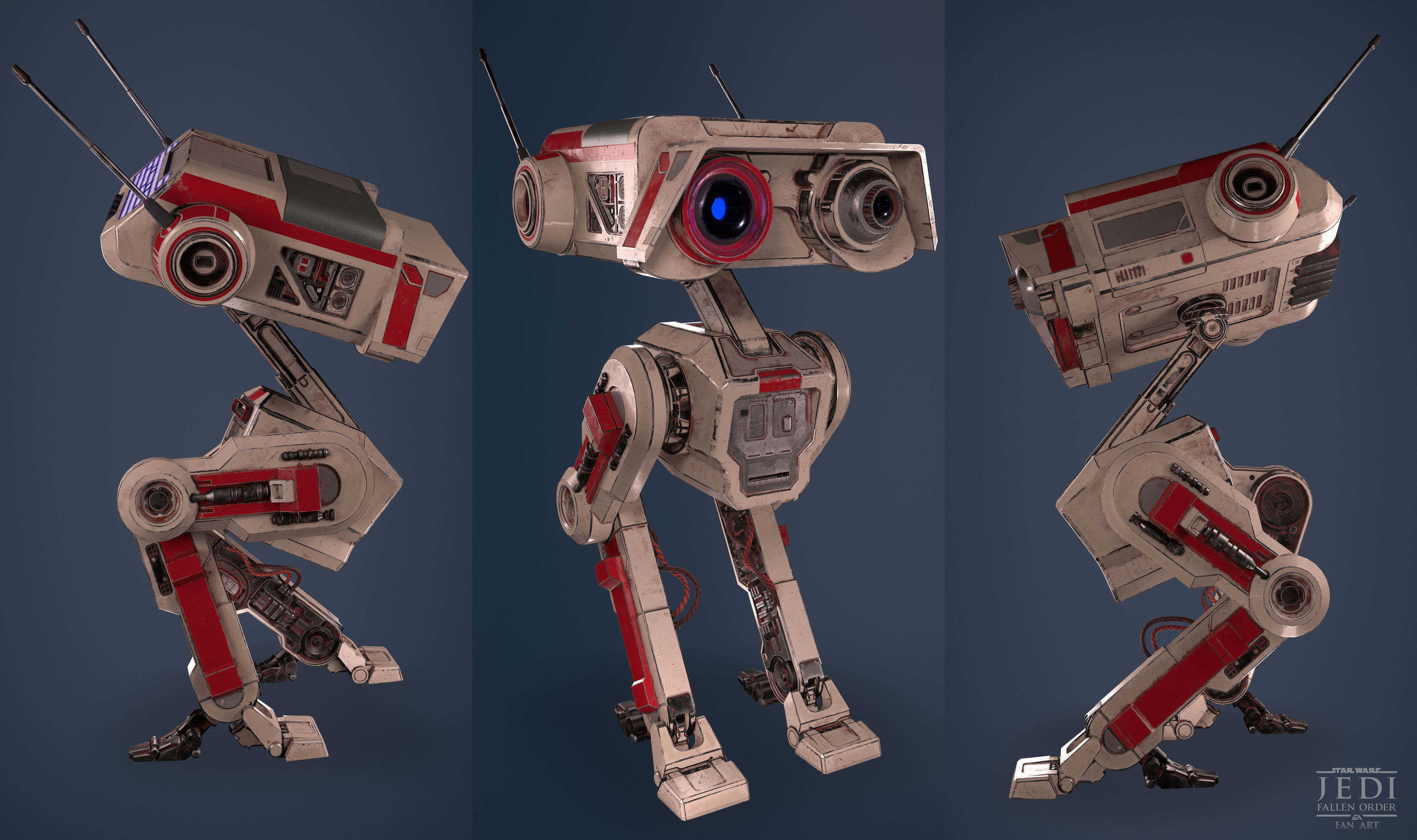 BD1 Droid 3D model 3D printable rigged | CGTrader
