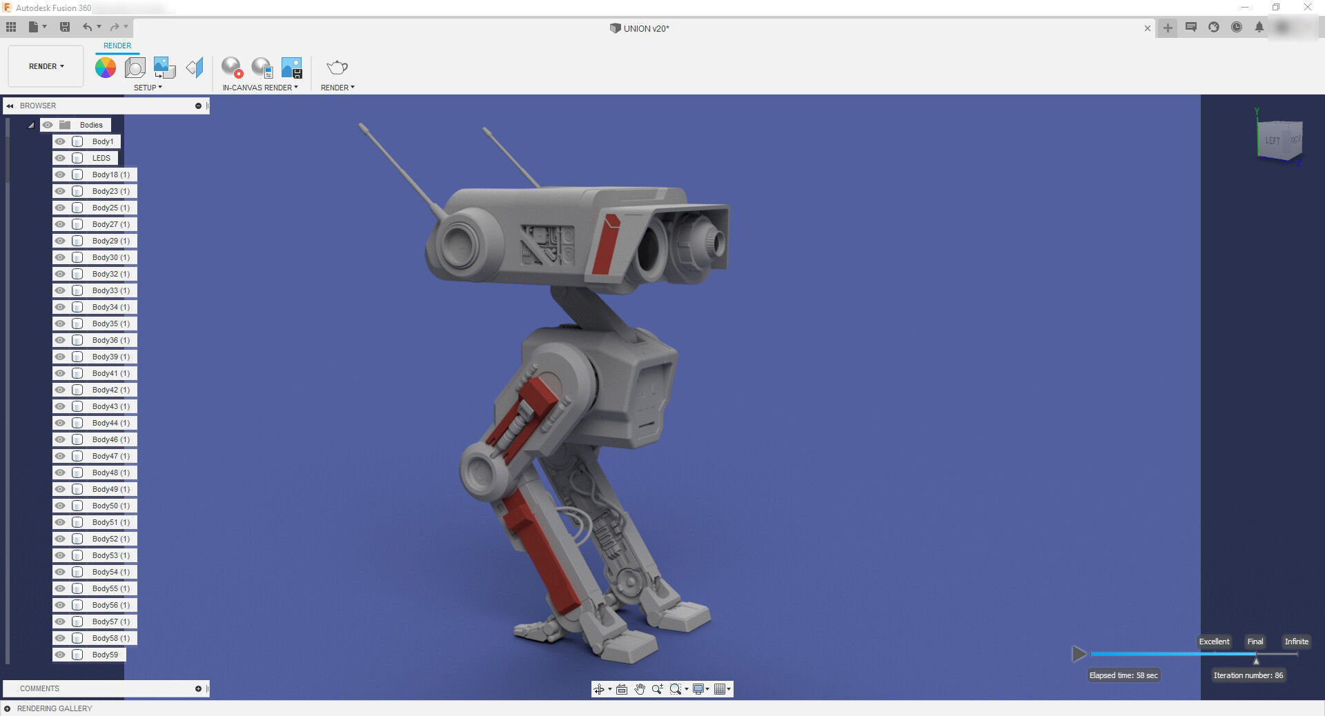 BD1 Droid 3D model 3D printable | CGTrader