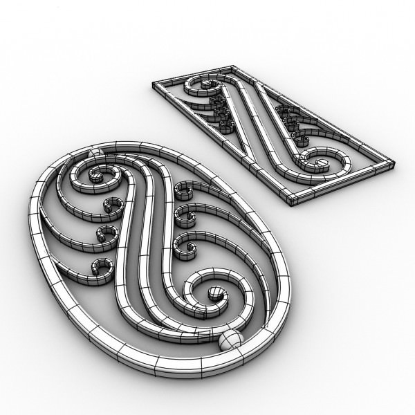Wrought iron elements collection 3D model | CGTrader