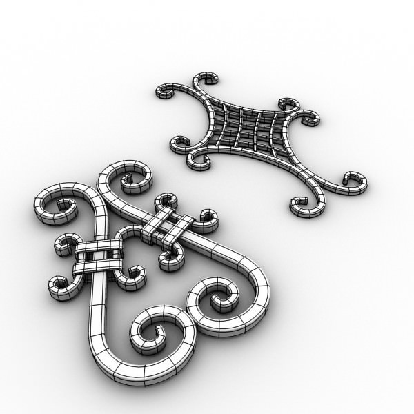 Wrought iron elements collection 3D model | CGTrader