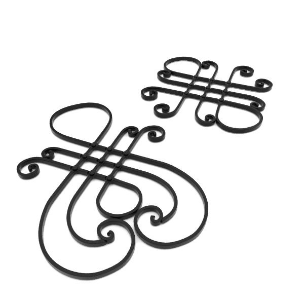 Wrought iron elements collection 3D model | CGTrader
