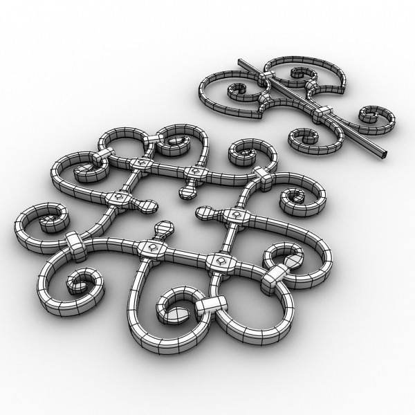 Wrought iron elements collection 3D model | CGTrader