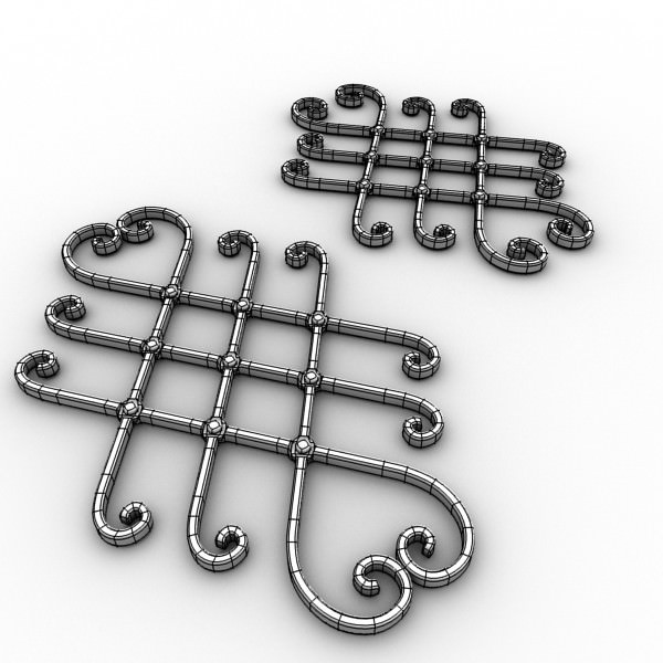 Wrought iron elements collection 3D model | CGTrader