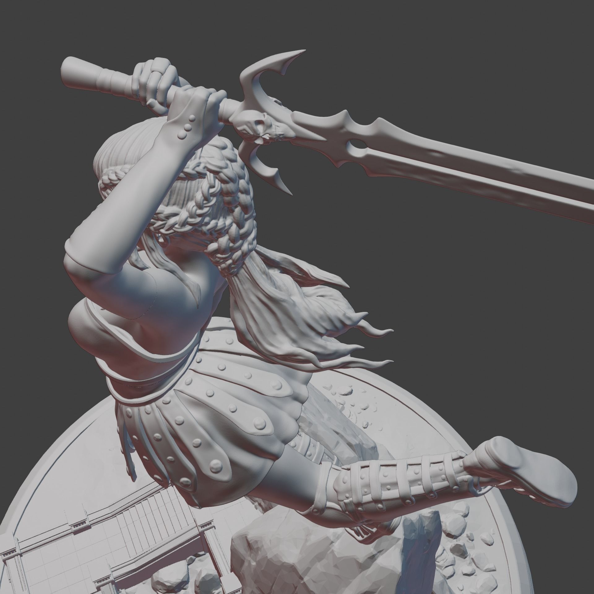 YOUNG GREEK FEMALE WARRIOR 3D model 3D printable | CGTrader