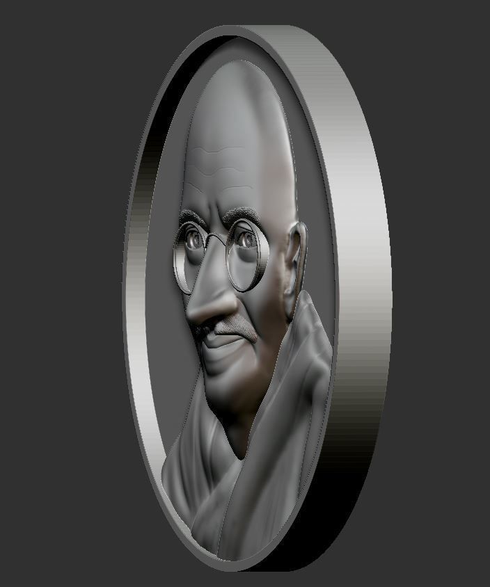 Mahatma Gandhi 3D model 3D printable | CGTrader