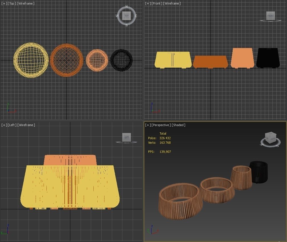 Lindi coffee table 3D model | CGTrader