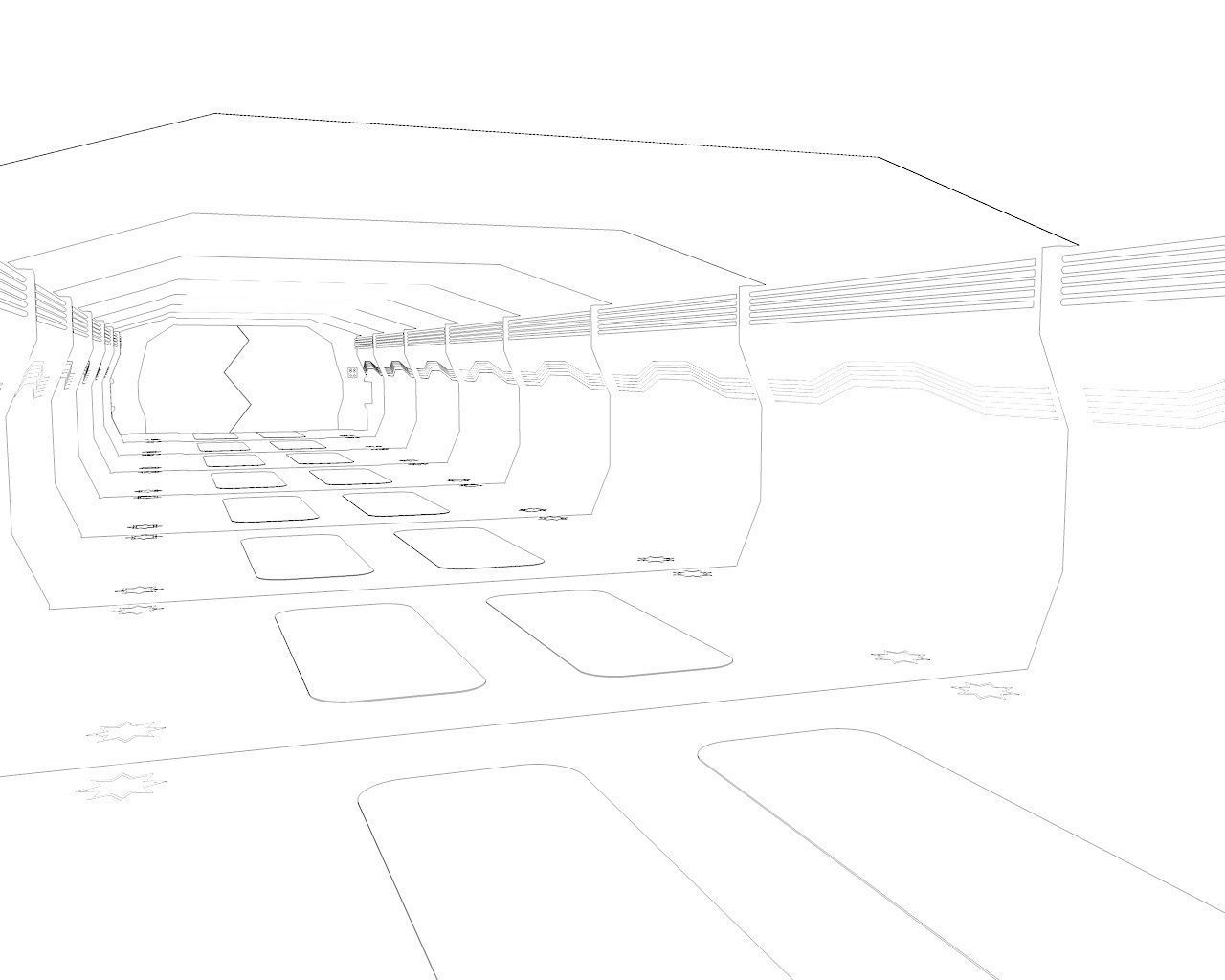 3D model sci-fi game corridor VR / AR / low-poly | CGTrader