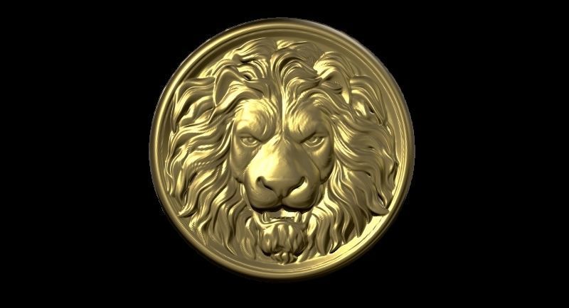 Lion Face 3D model 3D printable | CGTrader