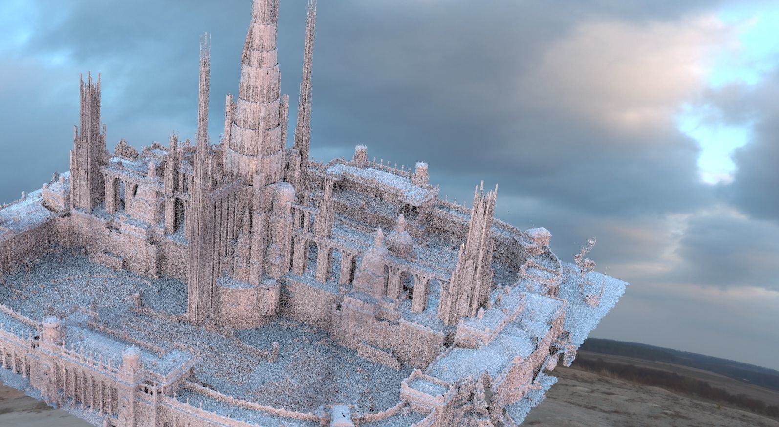 Ancient fantasy architecture under city 3D model 3D model | CGTrader