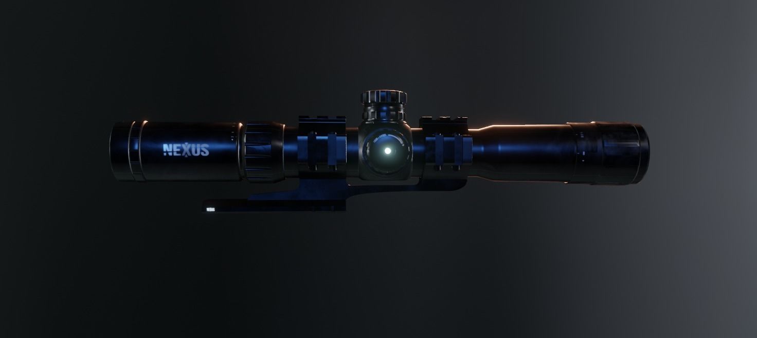 3D model TACTICAL Sniper Scope Game Ready VR / AR / low-poly | CGTrader